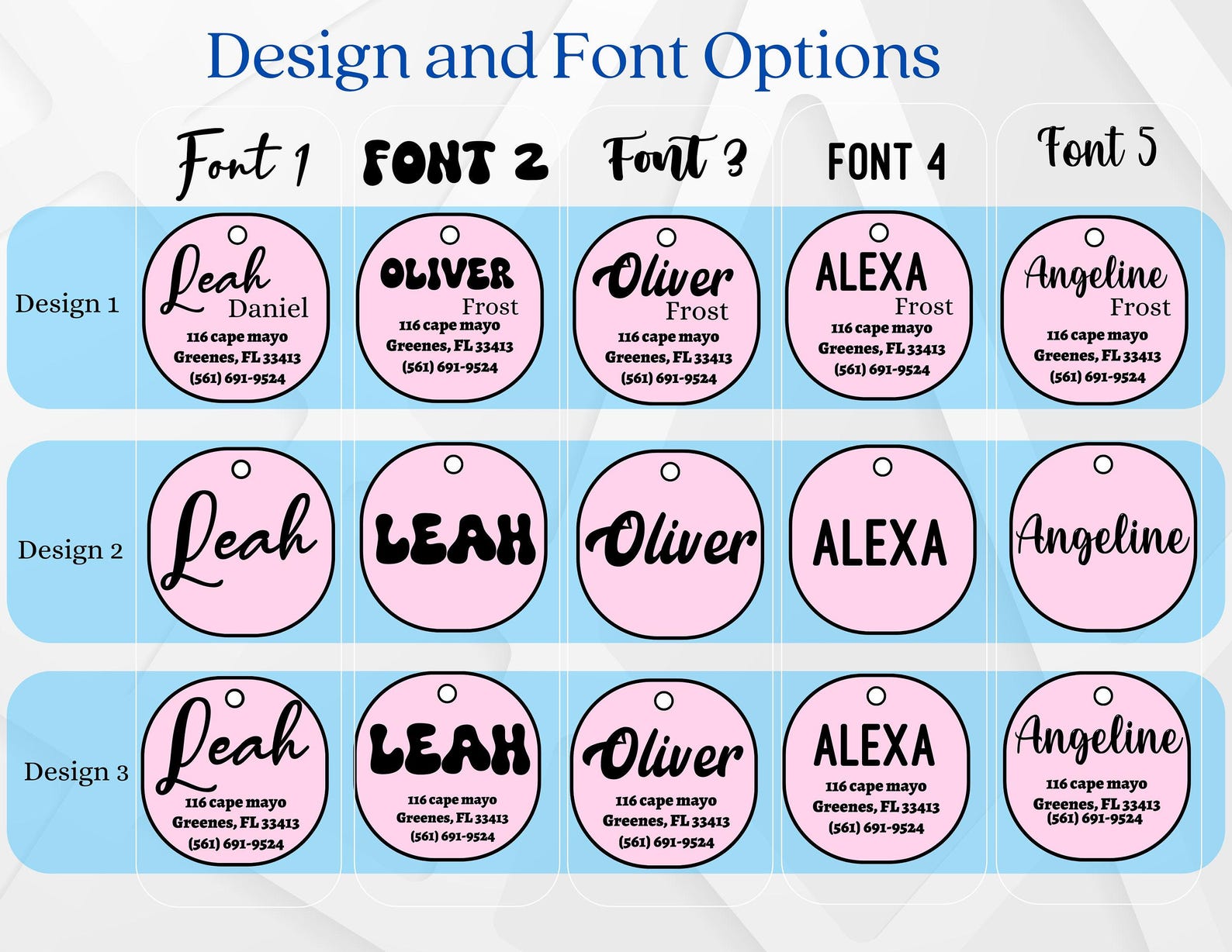 Bag Tags for Kids Name Label, Backpack Name Tags, ID Tags, Personalized ...