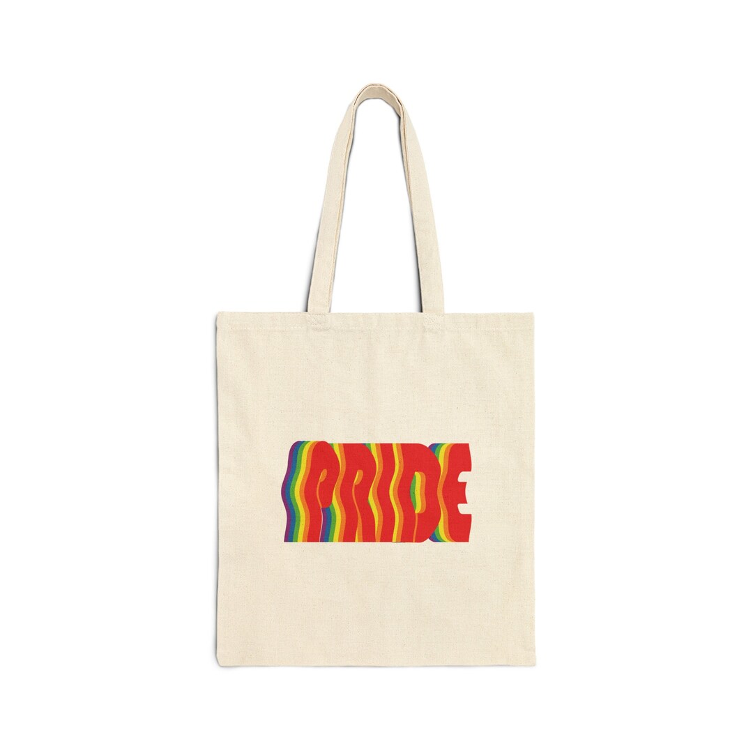 Pride Psychedelic LGBTQIA Cotton Canvas Tote Bag - Etsy