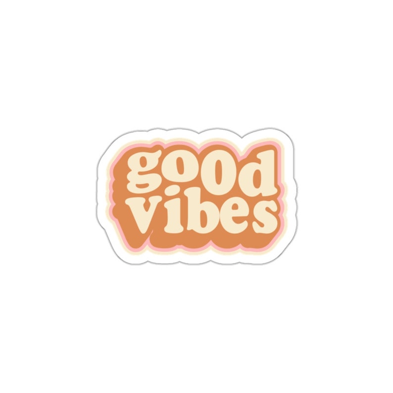 Positive Affirmation Good Vibes Sticker - Etsy