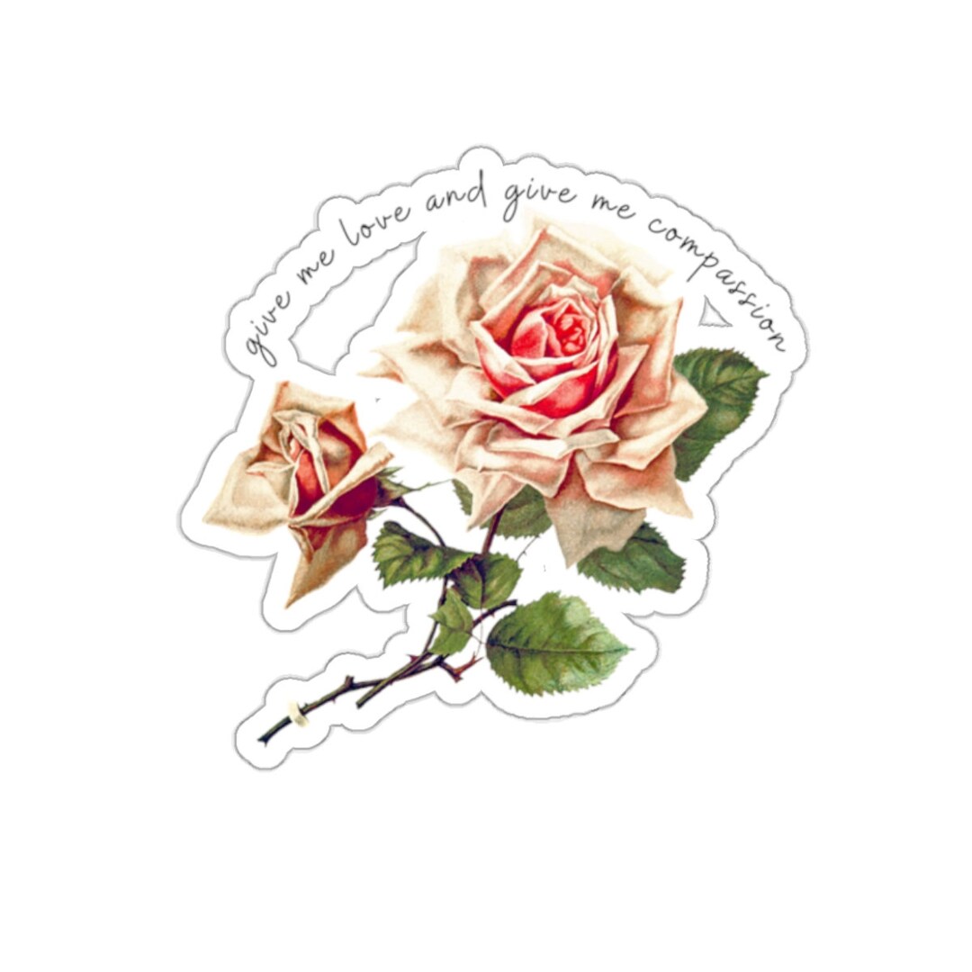 First Aid Kit Angel Rose Sticker Give Me Love and Give Me Compassion ...