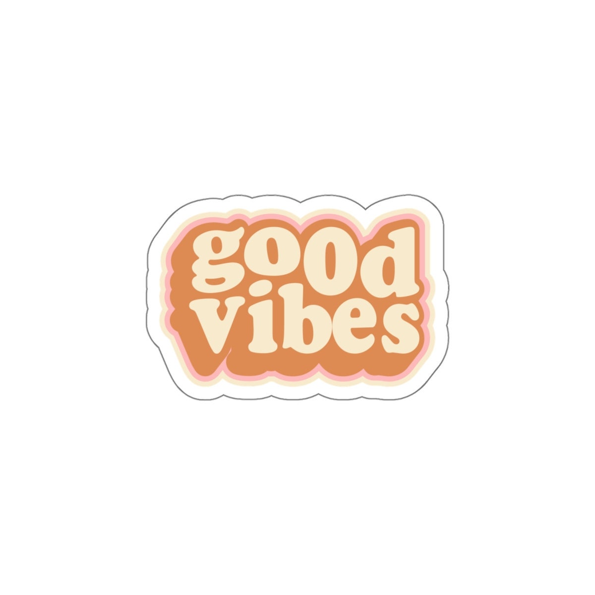 Positive Affirmation Good Vibes Sticker - Etsy