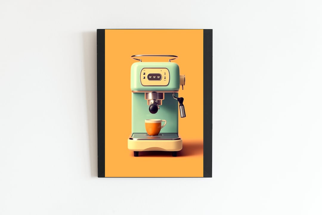Coffee Retro Art, Coffee Wall Art, Kitchen Wall Print, Coffee Prints ...