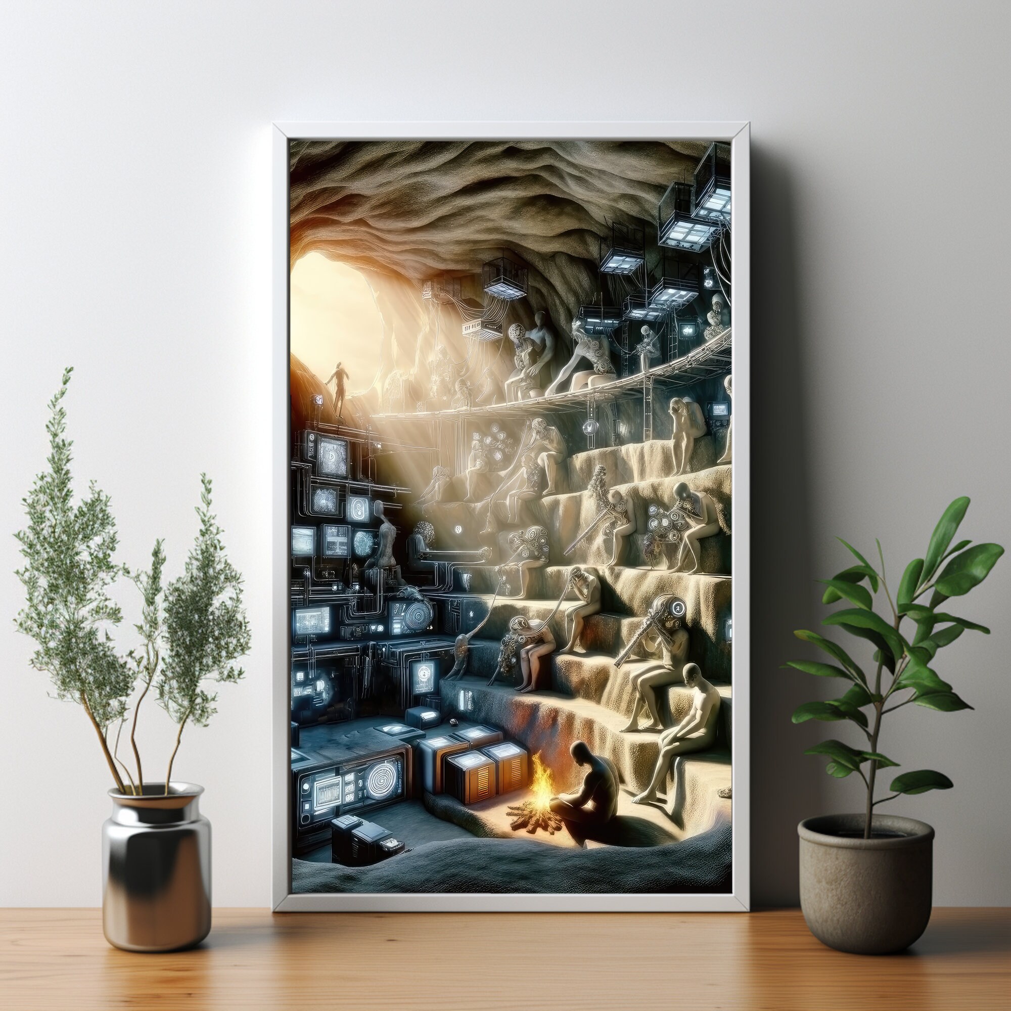 Reinterpreting Plato's Cave Through Philosophical Artistry Digital ...