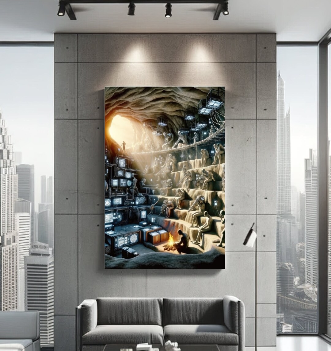 Reinterpreting Plato's Cave Through Philosophical Artistry Digital ...