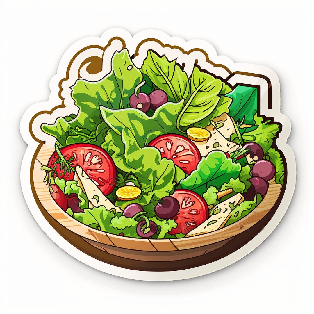 Salad Sticker - Etsy
