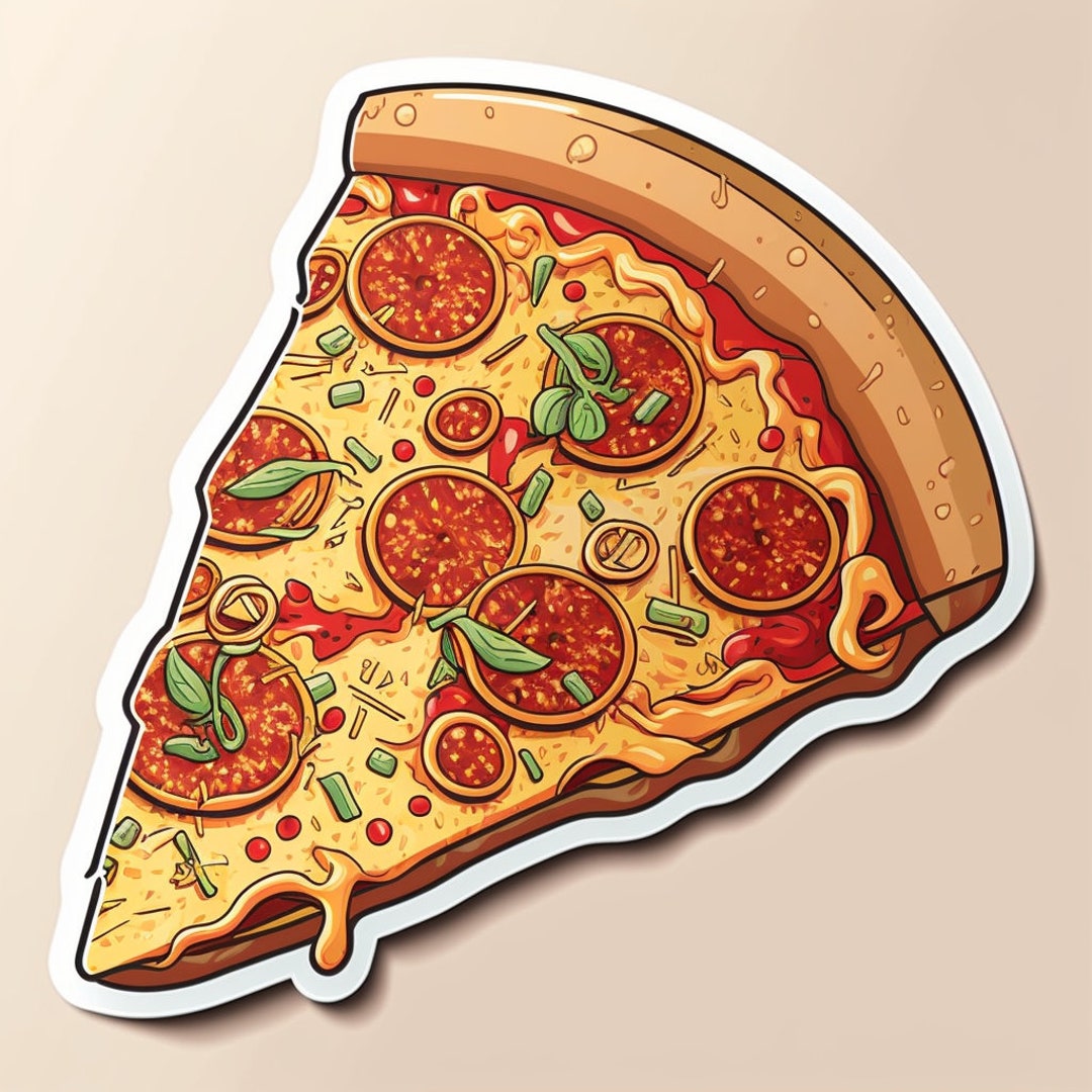 Pizza Decal - Etsy
