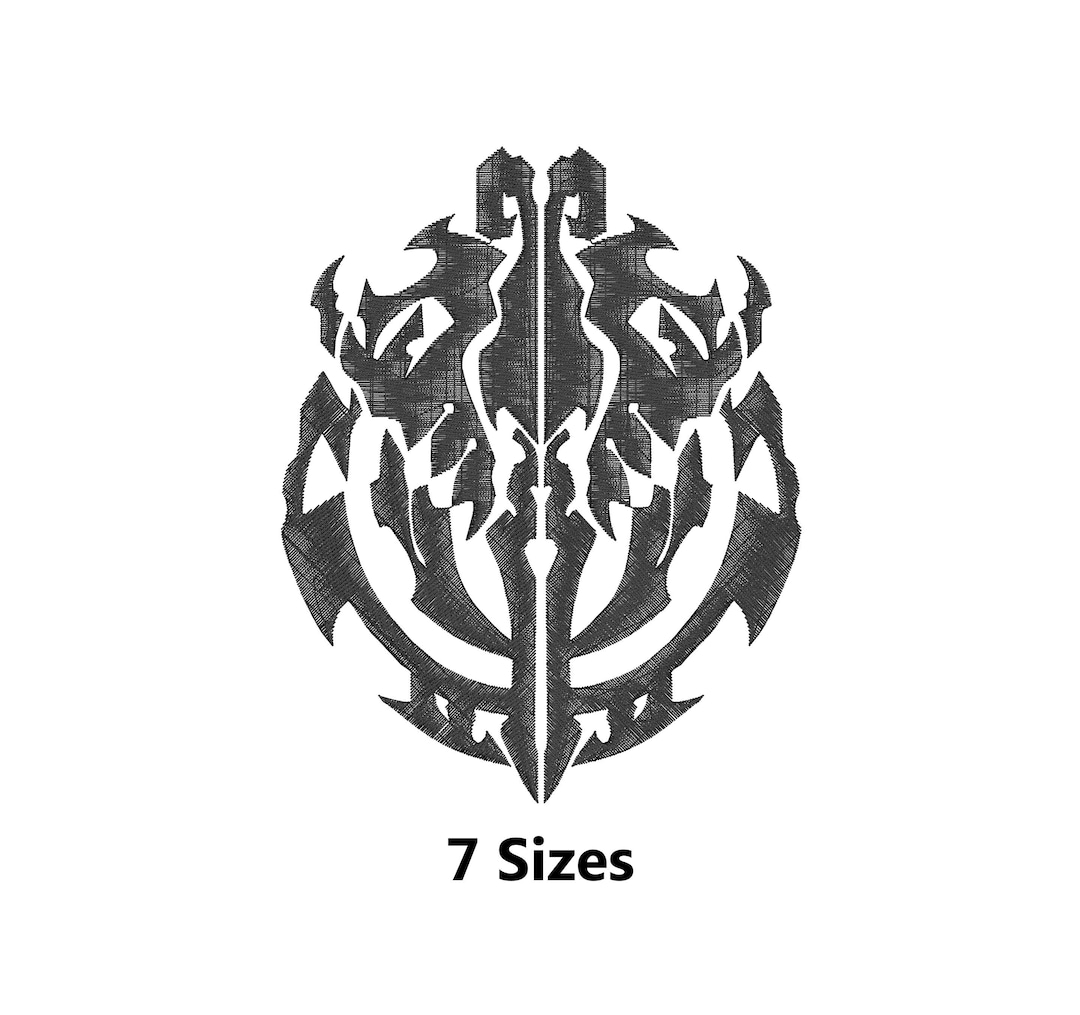 Anime Symbol Machine Embroidery Design - Etsy