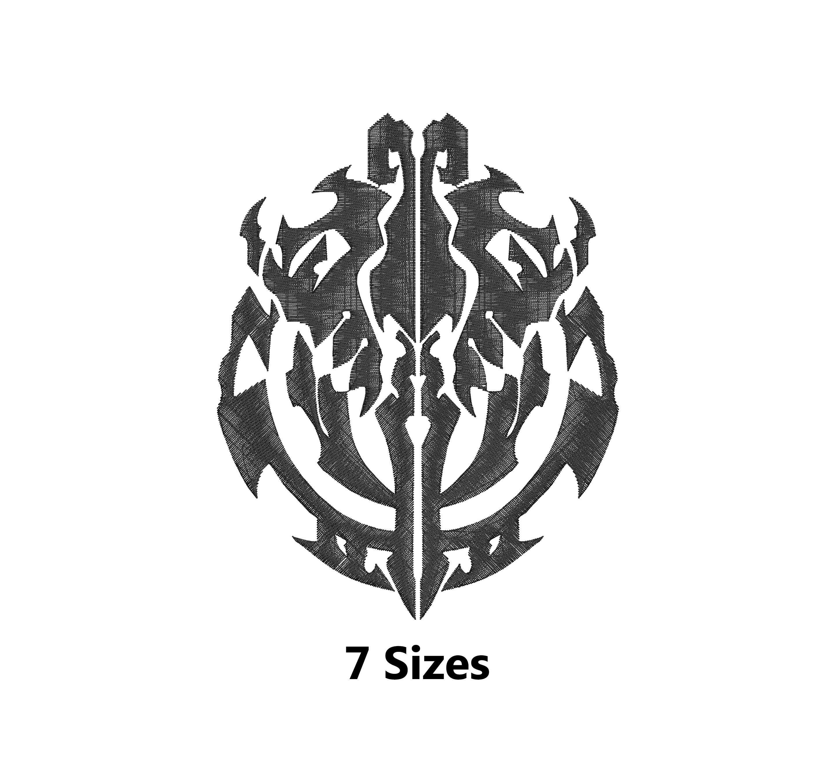 Anime Symbol Machine Embroidery Design - Etsy