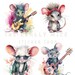 Mouse Punk Clipart 14 High Quality Pngs Digital Download Stickers, Card ...