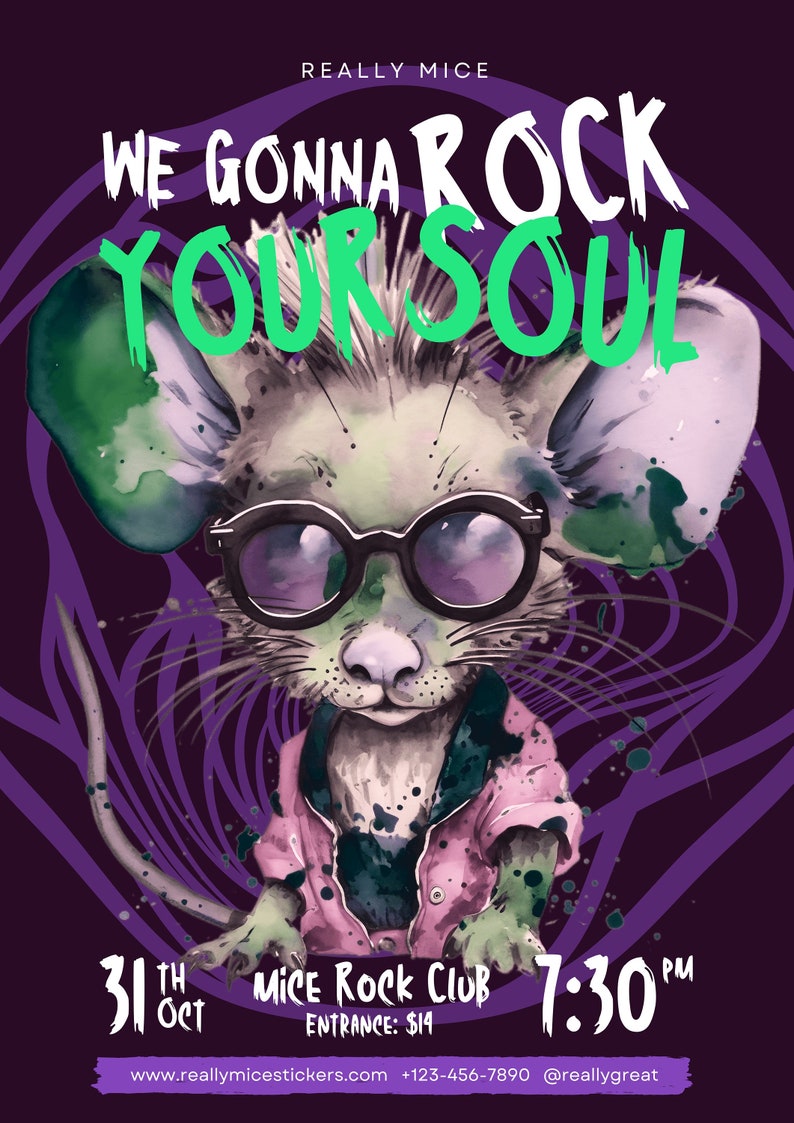 Mouse Punk Clipart 14 High Quality Pngs Digital Download Stickers, Card ...