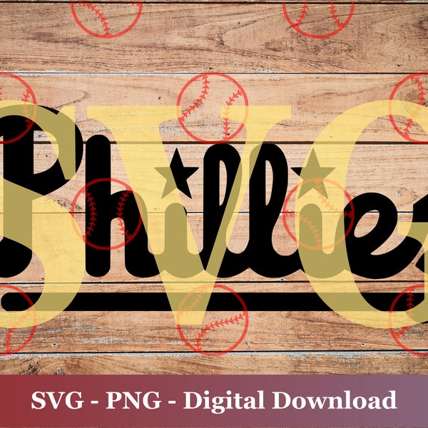 Philadelphia Phillies Svg - Etsy