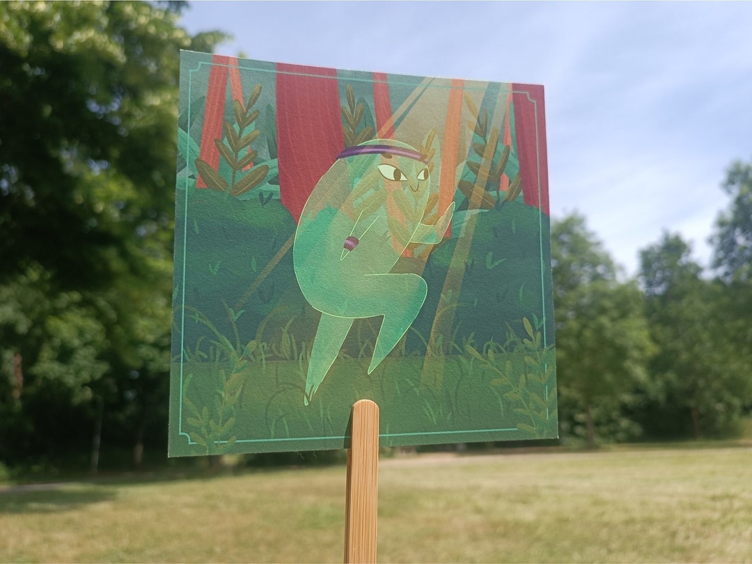 Art Print I Athletic Ghost I Ghost on Morning Walk I Wallart Fantasy I ...