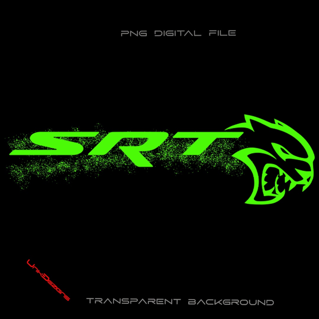 SRT Green Pnghellcat Png Dodge Png Ready Download Dtf to - Etsy
