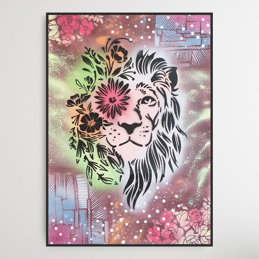 Exclusive Spray Paint Poster Graffiti Art Abstract Handmade - Etsy