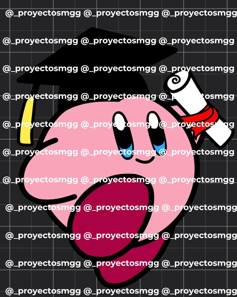 Kirby Graduation SVG File | Graduation SVG File - Etsy