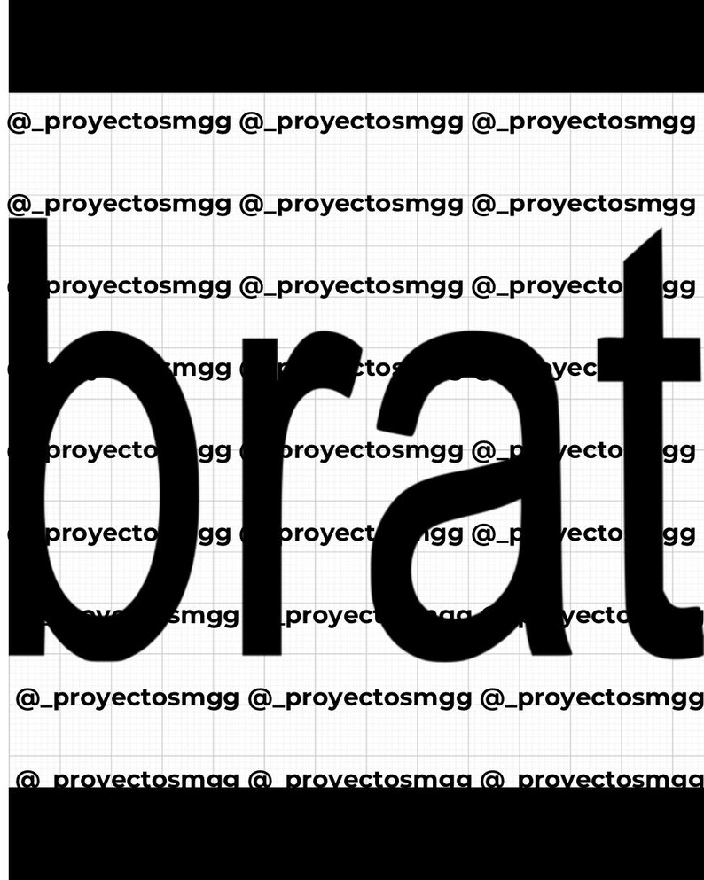 Brat Charli SVG File | Vinyl SVG | Lettering SVG - Etsy