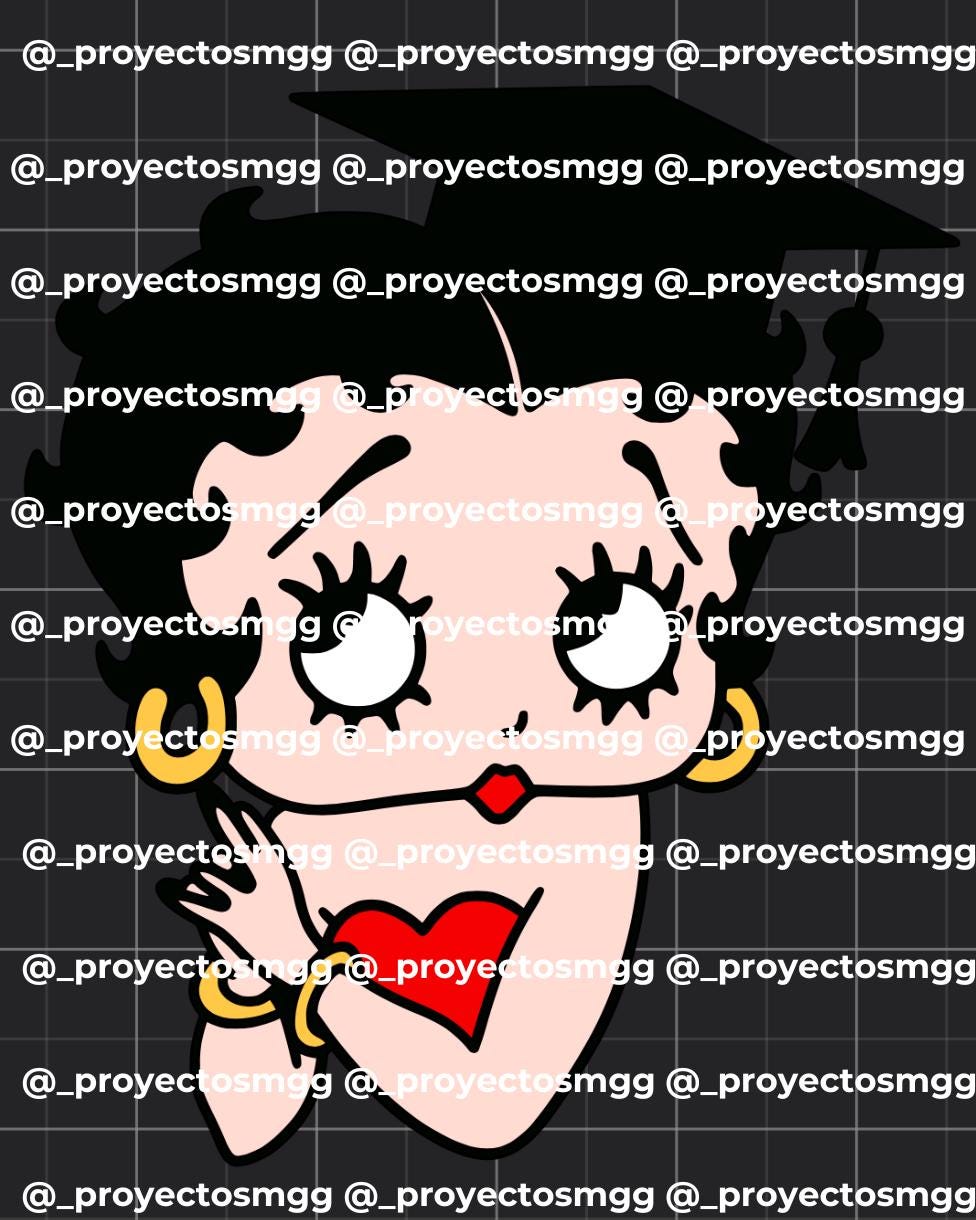 Betty Boop Graduation SVG File - Etsy