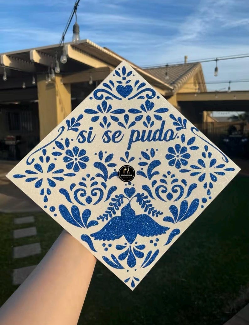 Talavera Design Graduation Cap Topper - Etsy