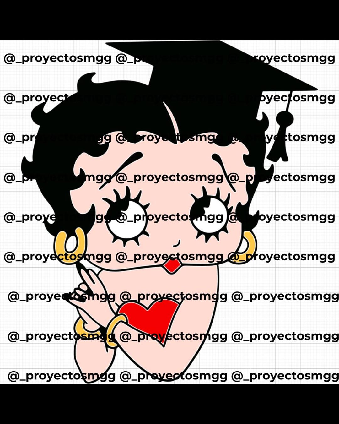 Betty Boop Graduation SVG File - Etsy