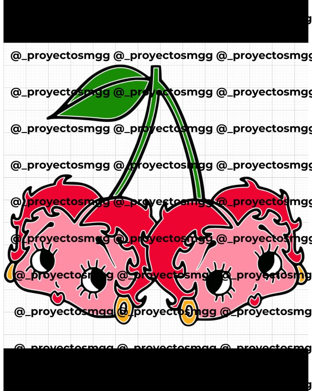 Betty Boop Cherry SVG File - Etsy