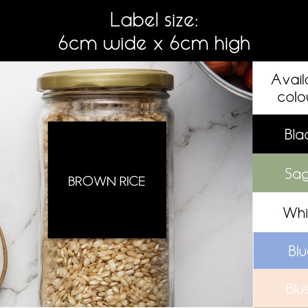 Minimalist Pantry Labels - Etsy Australia