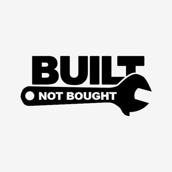 Built Not Bought Png - Etsy
