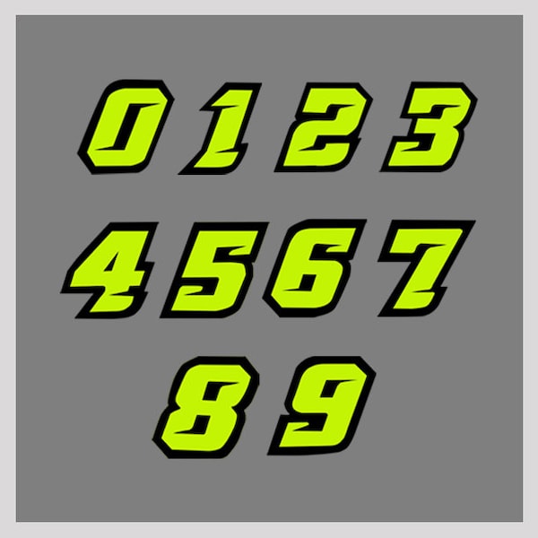 Motorcycle Racing Numbers - Etsy Ireland