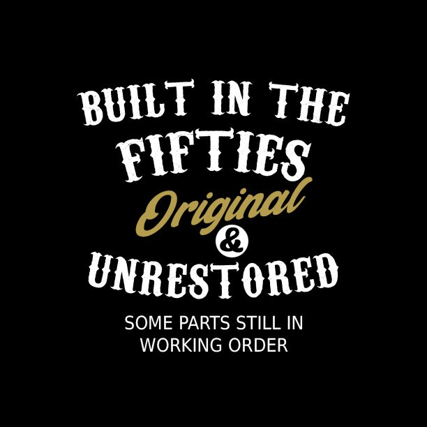 Built in the Fifties Original and Unrestored PNG - Etsy