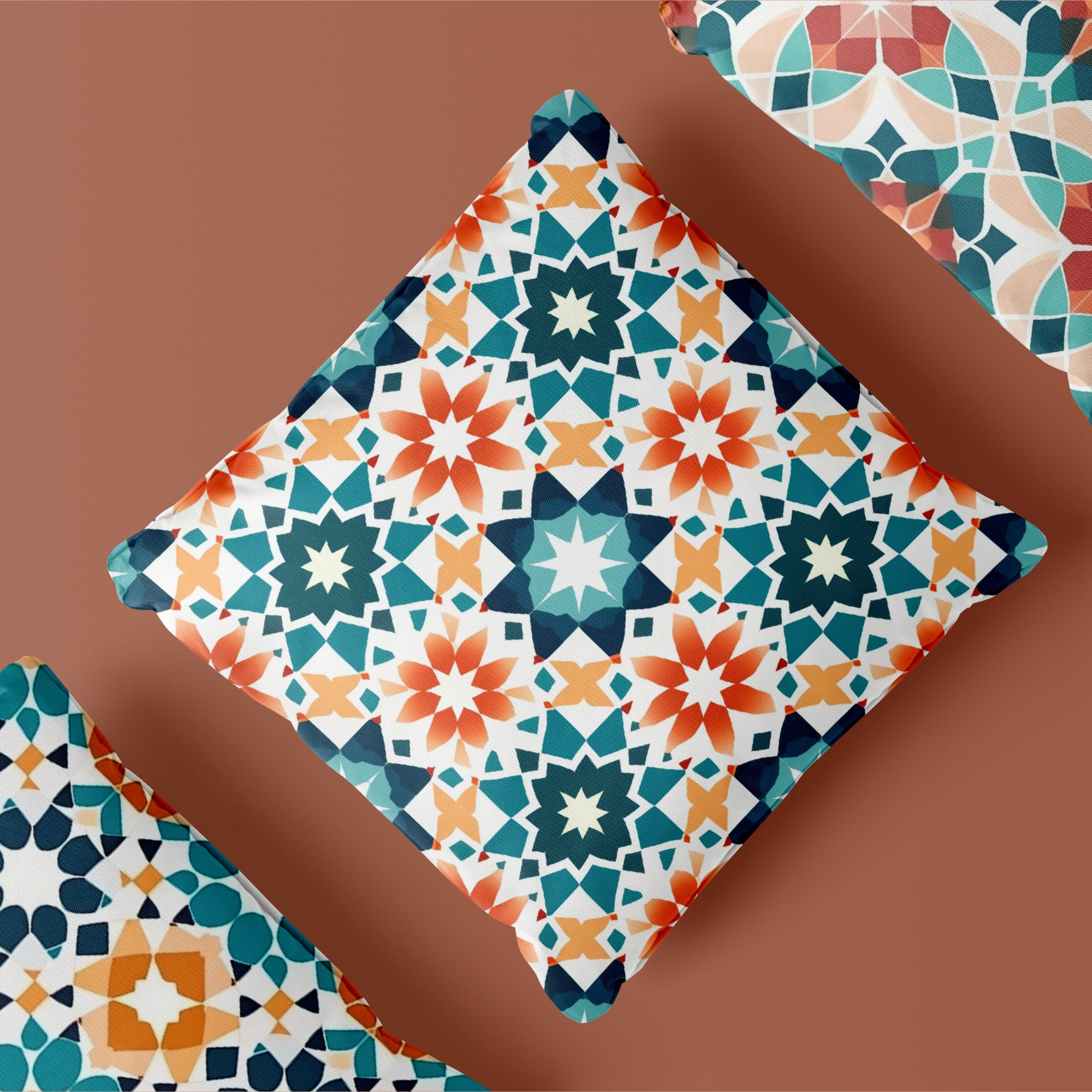 Printable Terracotta Moroccan Paper Pack 6 Patterns - Etsy