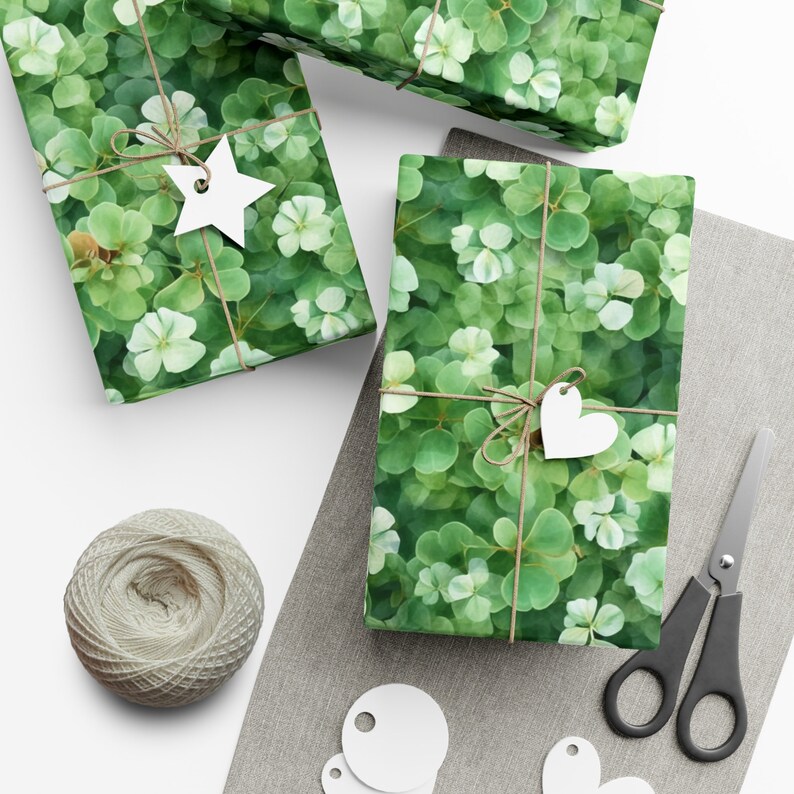 Clover Watercolour Digital Paper Clover Digital Patterns - Etsy