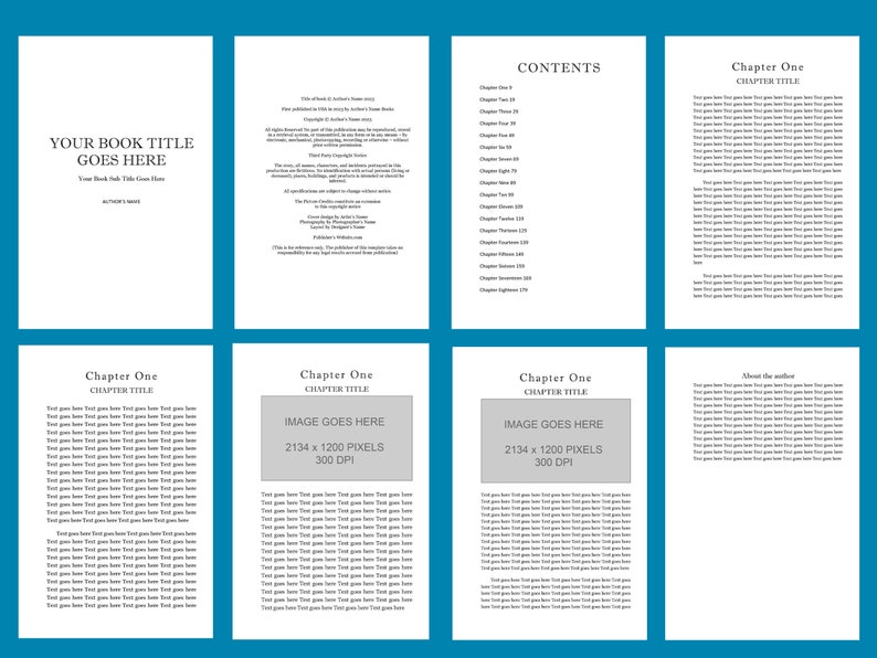 MS Word Biography Book Templates X4 | 6x9 Interior Pages| KDP | Self ...