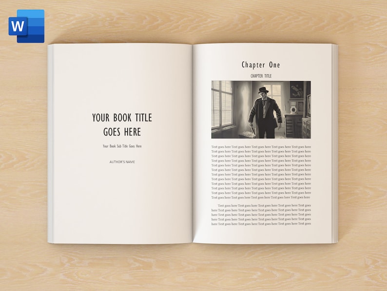 MS Word Mystery Novel Book Templates X4 | 6x9 Interior Pages| KDP ...
