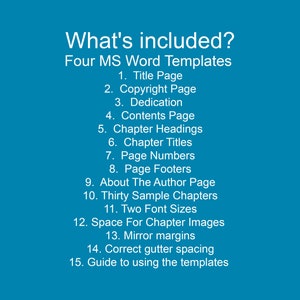 MS Word Biography Book Templates X4 | 6x9 Interior Pages| KDP | Self ...