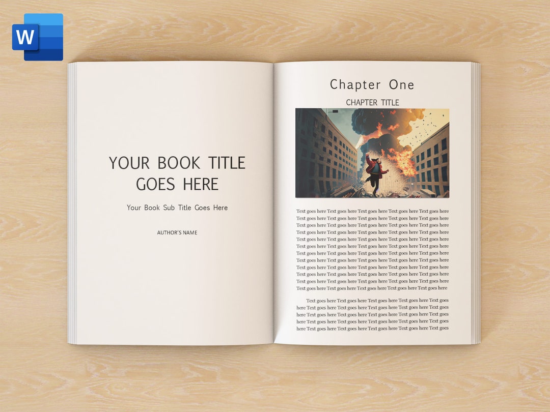 MS Word Action & Adventure Novel Book Templates X4 6x9 Interior Pages ...