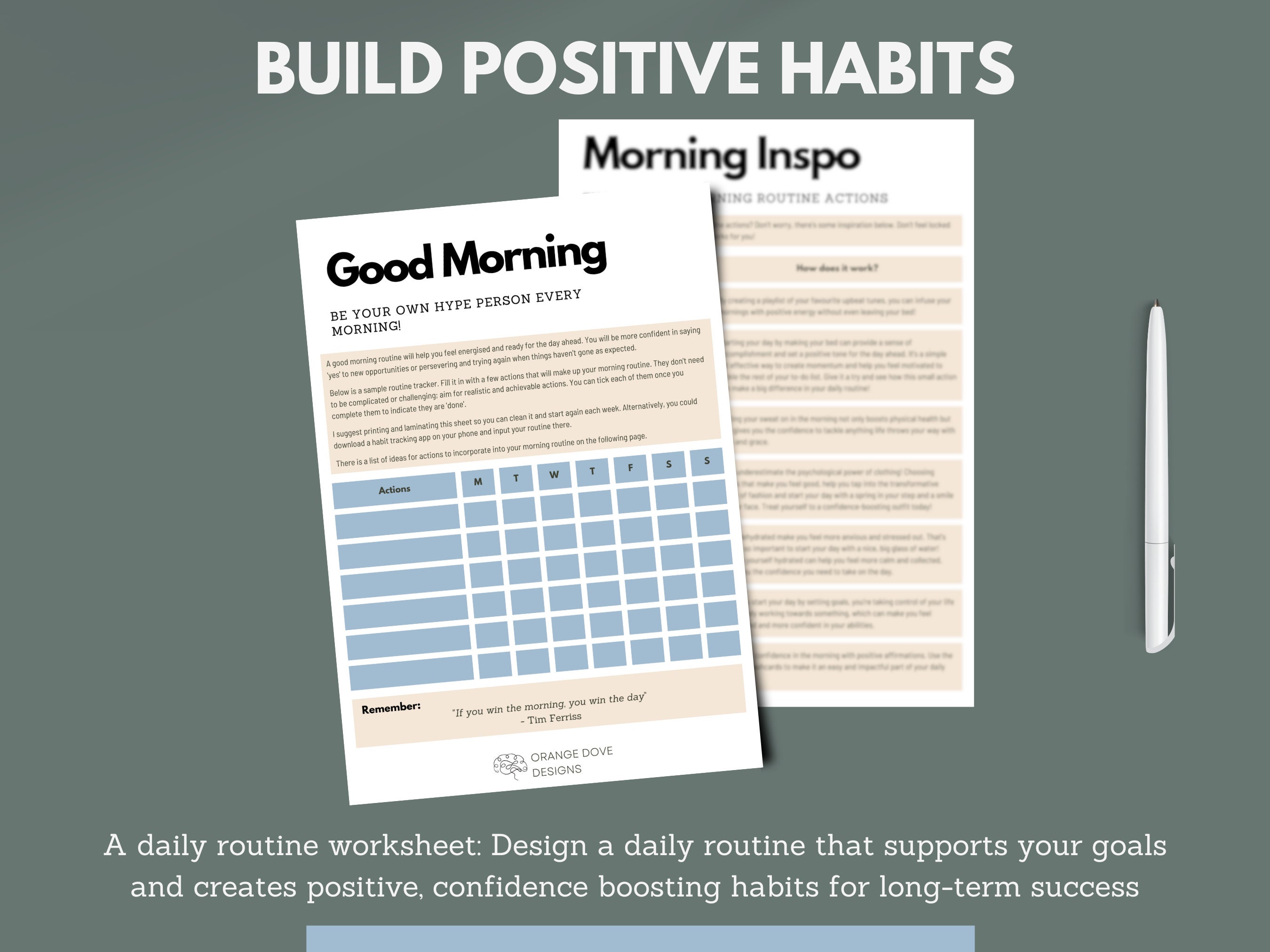 Routine Chart, Planner, Schedule, Visual Tracker, Habit Tracker ...