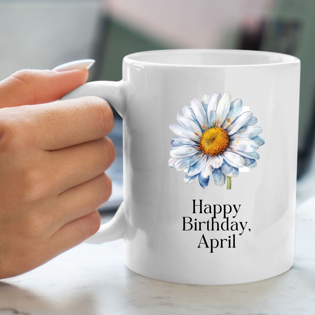 April Daisy Birth Flower Clipart Birthday Month Flower April Birth ...