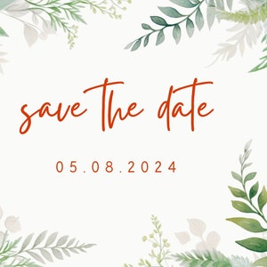 Fern Border Clipart, Frame PNG, Floral Frame, Floral Wedding Invitation ...