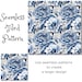 Blue and White Porcelain Seamless Patterns, Porcelain Textile Digital ...