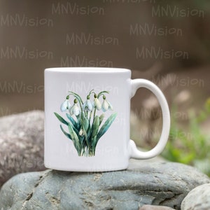 Birth Flower Clipart Snowdrops Clipart Digital Download January Birth ...