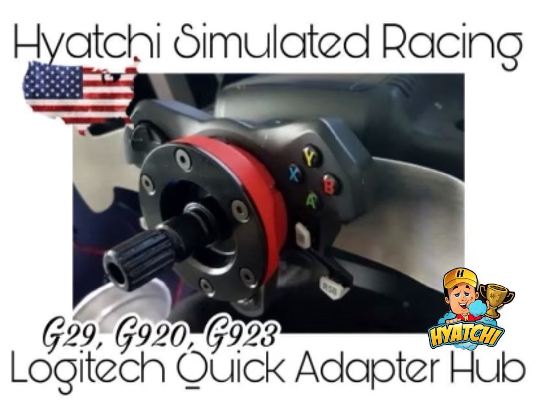 Logitech G923/G920/G29 Quick Hub Adapter for Aftermarket Steering Wheel ...