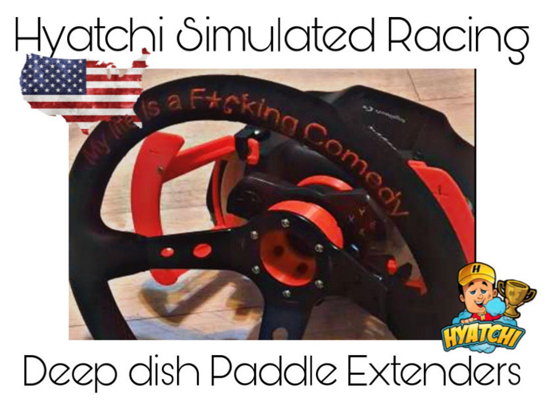 Logitech G29, G920, G923, Paddle Shifter Extenders for Deep Dish Wheel ...