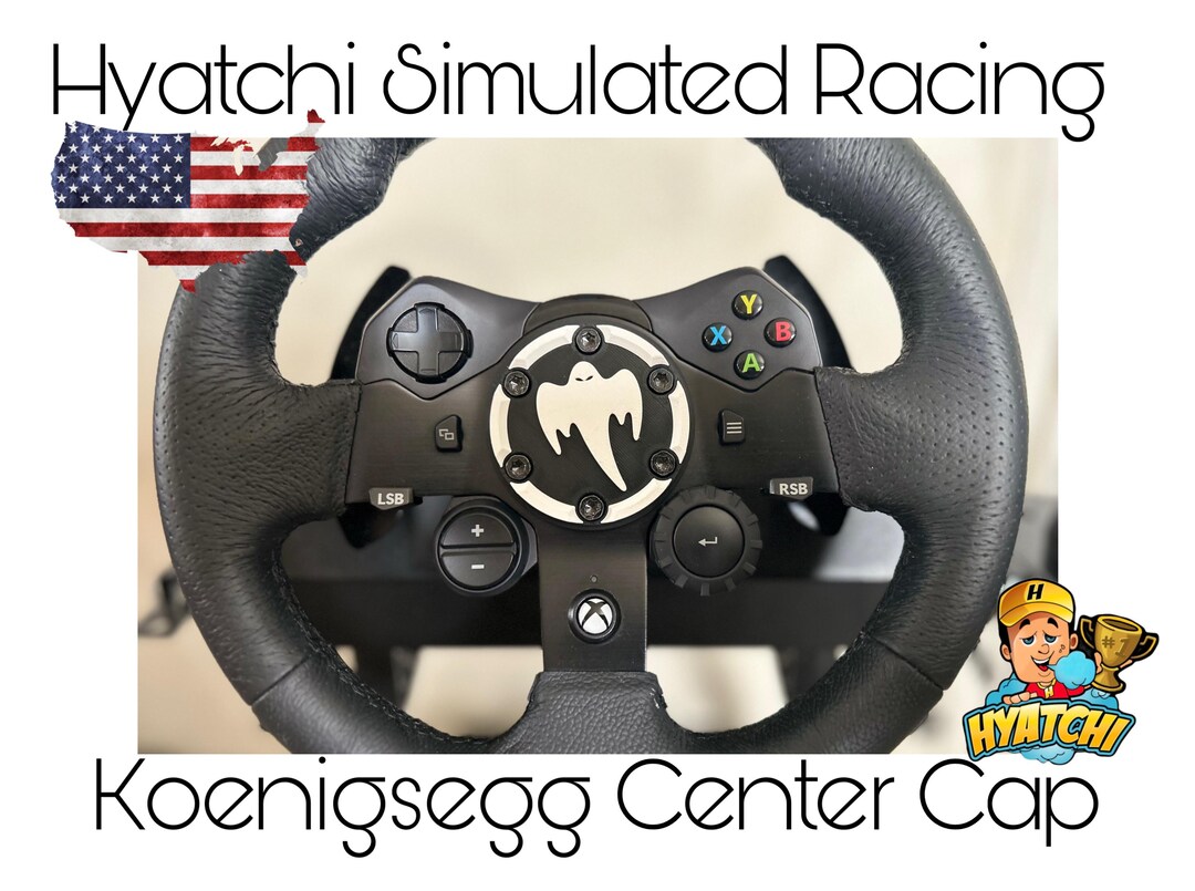 Logitech G923/G920/G29/G27 Koenigsegg Ghost Steering Wheel Center Cap ...
