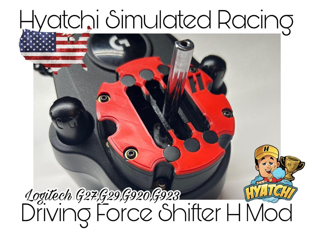 Logitech G923/G920/G29/G27 Shifter Mod, H-mod, H Pattern Shifter Gate ...