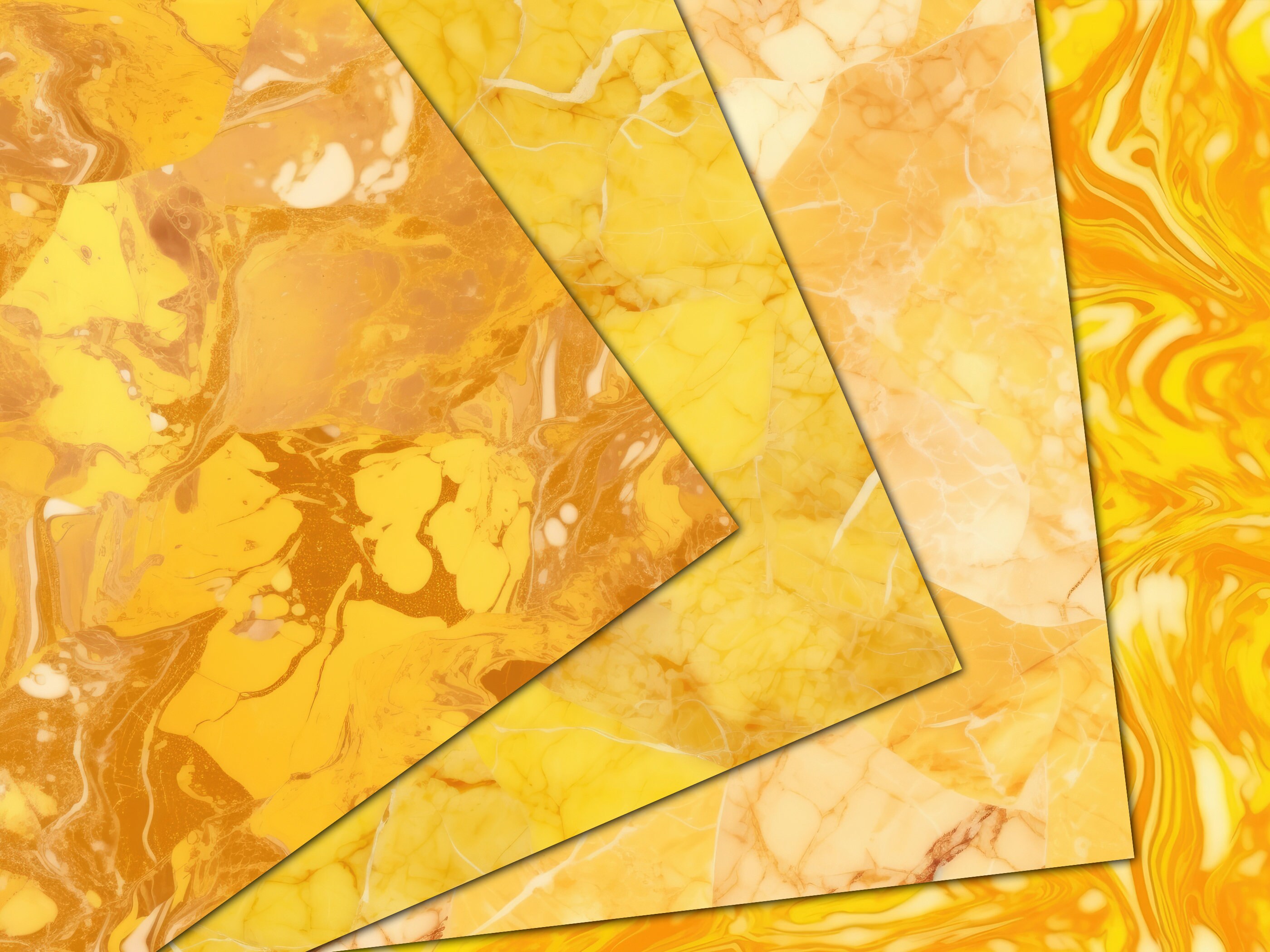 Yellow Marble Seamless Patterns Great for Digital Paper, Scrapbook ...