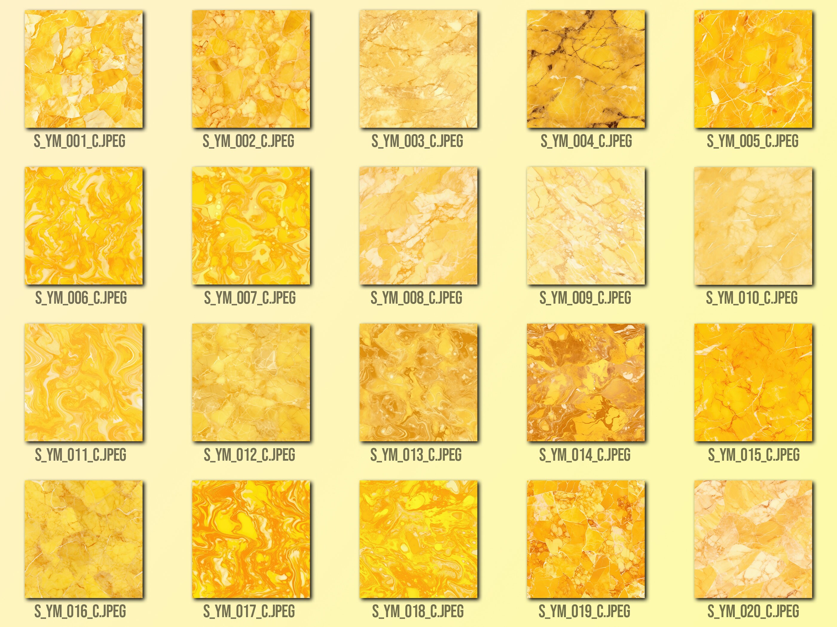Yellow Marble Seamless Patterns Great for Digital Paper, Scrapbook ...