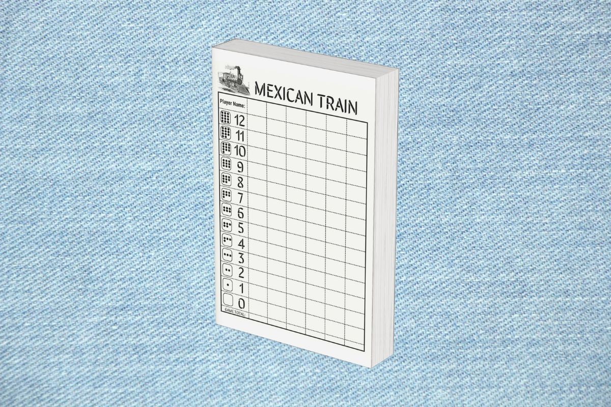 Editable Mexican Train Score Sheet Digital in Canva - Etsy