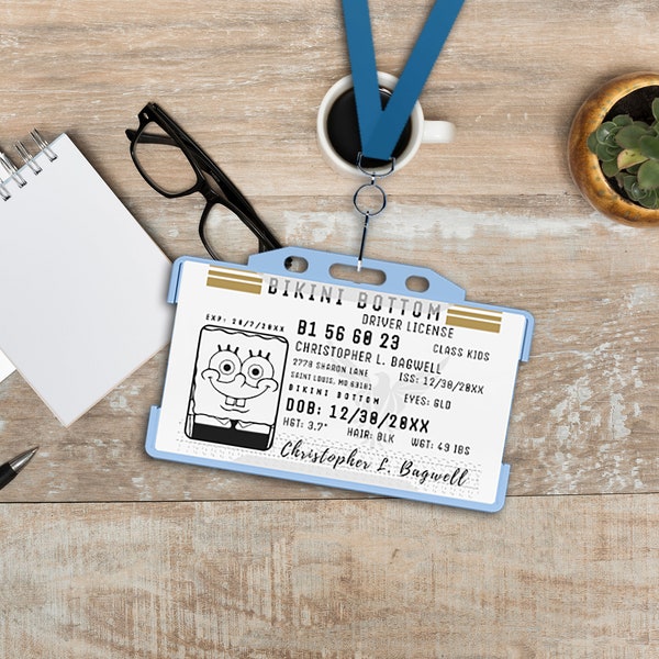 Bikini Bottom Drivers License - Etsy
