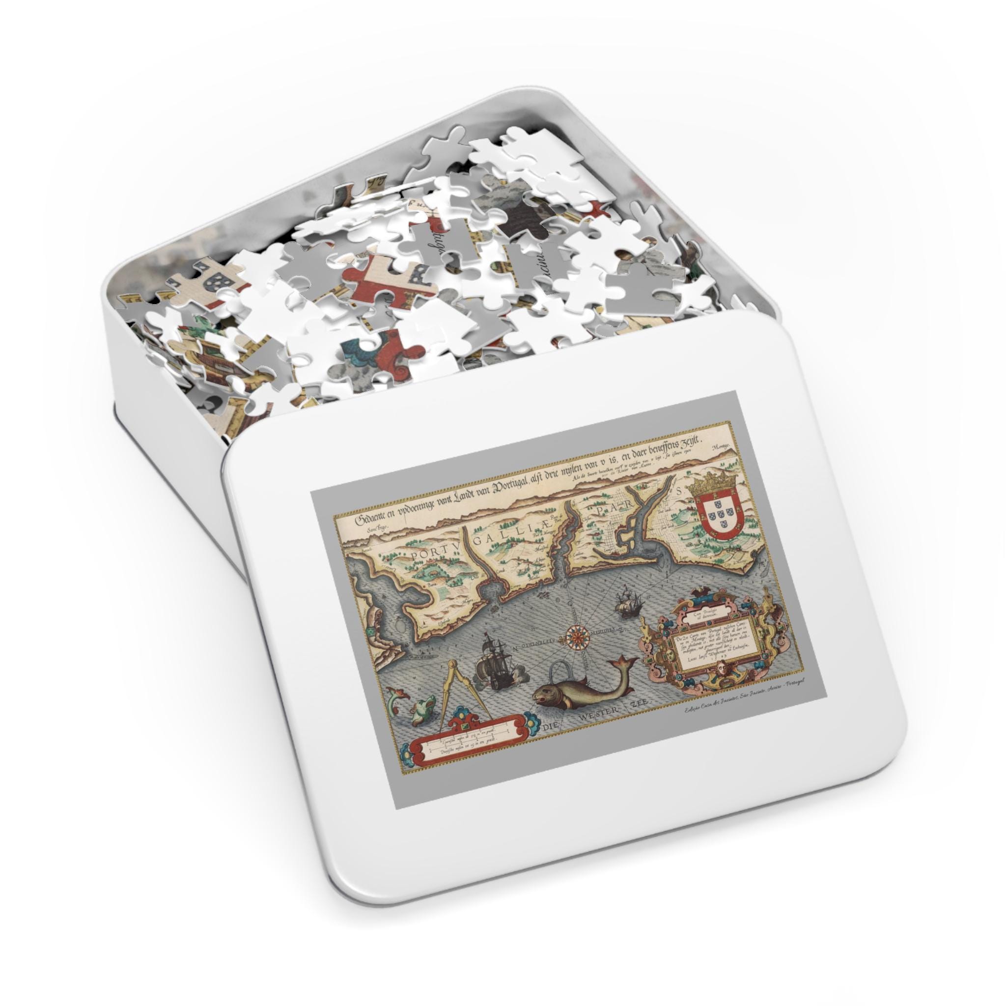 Puzzle: 16th Century Portugal Map - Casa Dos Jacintos Jigsaw Puzzle ...