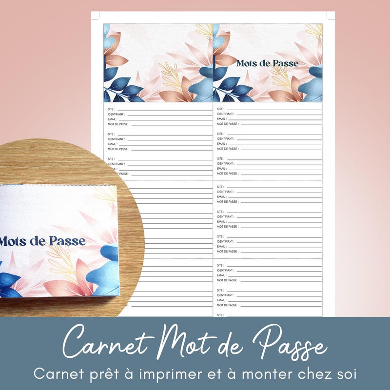 Carnet mots de passe - Etsy France