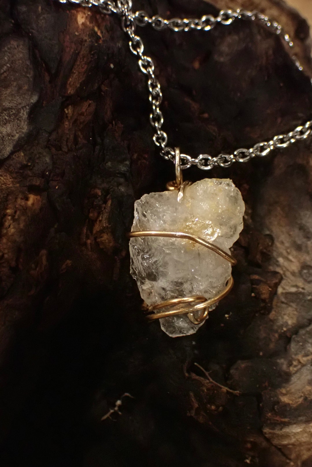 Chesapeake Bay Shocked/impact Quartz Pendant SUPER RARE - Etsy